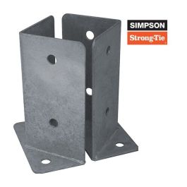 80mm Simpson Strong-Tie Split Ground Plates (per pair) for square wood ...